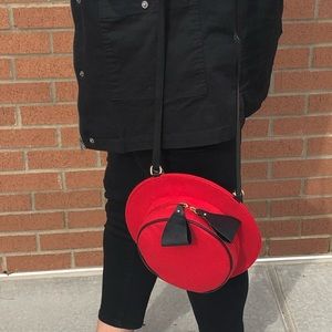 Evolving Always | Bags | New Novelty Compact Hat Shaped Bag Red | Poshmark